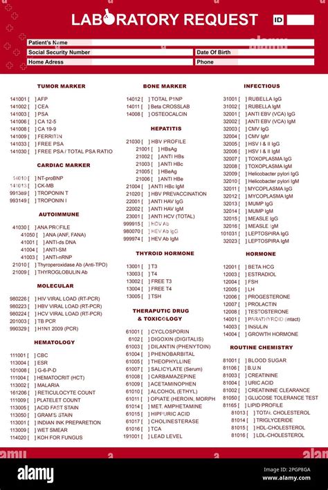 Image result for Lab Requisition Form