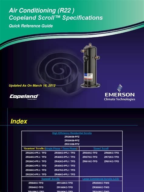 Image result for Test Procedure for a Copeland Scroll Compressor
