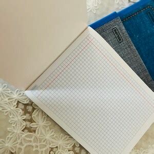 Jean Designed Grid Notebook Hardcover - Etsy