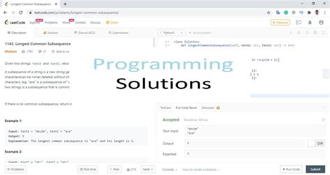 Image result for Developing a Python Dynamic Programming Solution for Longest Common Subsequence