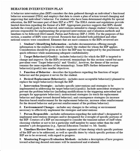Image result for Sample Behavior Plan