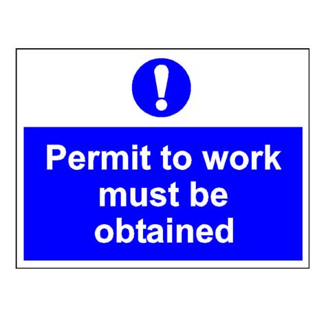Image result for Work Permit Signage