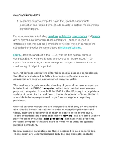 Image result for Classification of Microcomputers