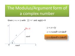 Image result for Complex Numbers Mod Arg Form