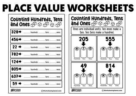 Image result for Learning Place Value Worksheets