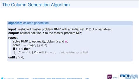 Image result for Column Generation Example