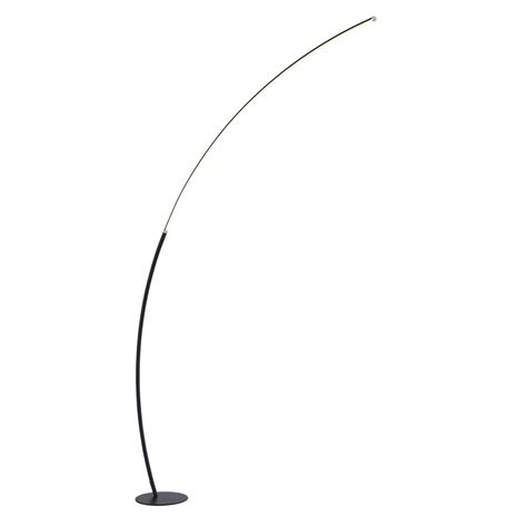 Modern LED Arc Floor Lamp in Black