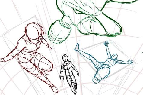 Image result for Dynamic Figure Poses Falling Back
