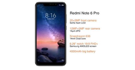 Image result for MI Note 6 Pro Price