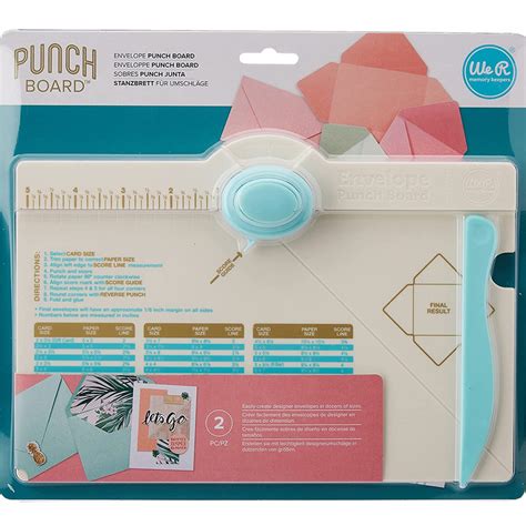 Image result for Envelope Punch Board Box Sizes