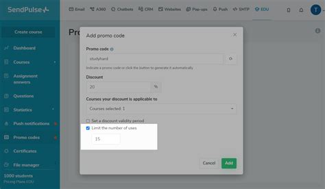 Image result for Add Promo Code Student Web Flow