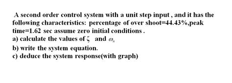 Image result for 2nd Order Unit Step Control Systems
