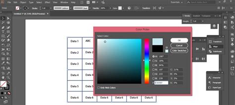 Image result for How to Create Table in Illustrator