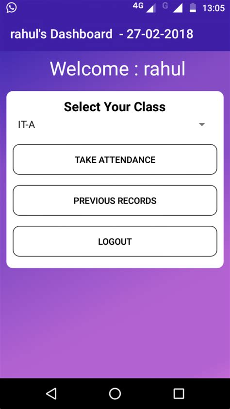 Image result for Android Studio Attendance Project