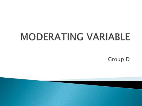 Image result for Moderating Variable