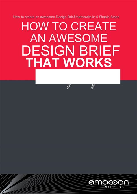 Image result for Design Brief Examples