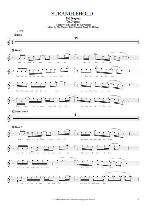 Image result for Stranglehold Tab