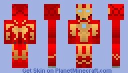 Image result for Iron Man Minecraft Java Skin