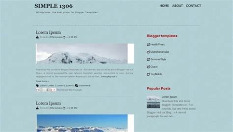Image result for Simple Blog Template Copy/Paste Blogger