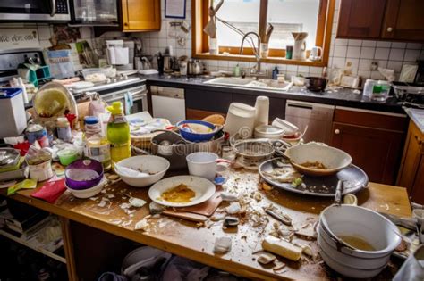 Image result for Messy Kitchen Counter