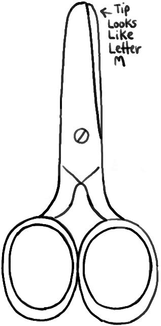 Image result for How to Draw Scissors