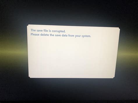 Image result for Corrupted Save File Screen