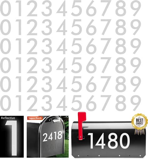 Image result for 1 Inch Mailbox Numbers