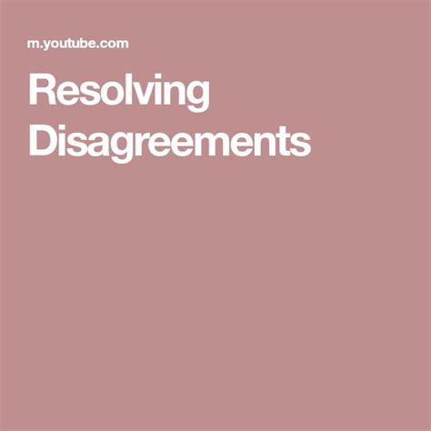 Image result for Resolving Disagreements