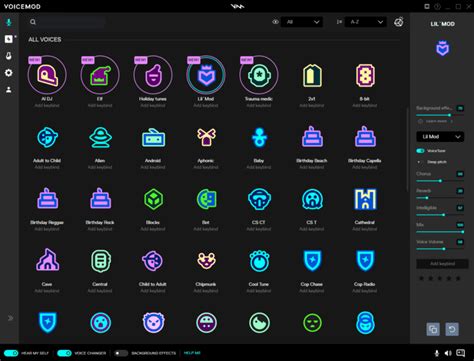 Image result for Voice Mod Buttons