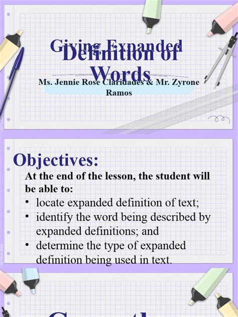 Image result for Giving Expanded Definitions of Words