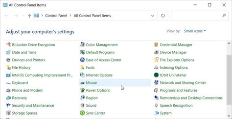 Image result for Control Panel Mouse Settings
