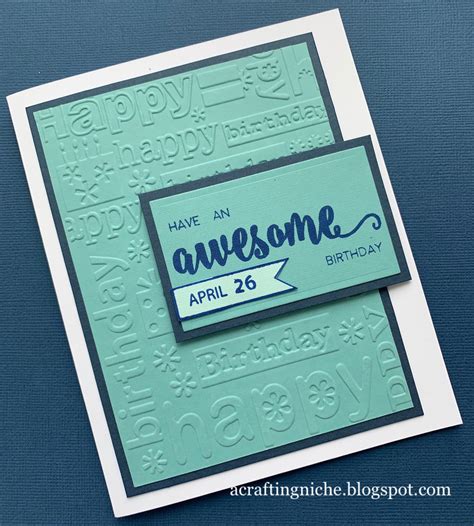 Image result for Cards Using Cuttlebug Happy Birthday Embossing Folder