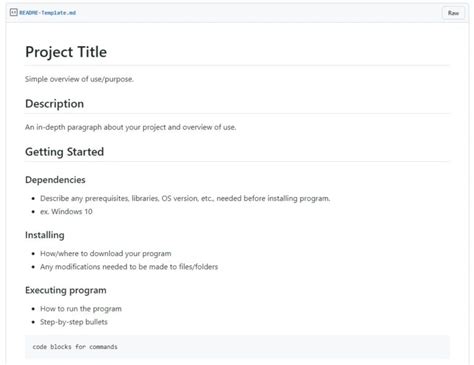 Image result for Readme File Example