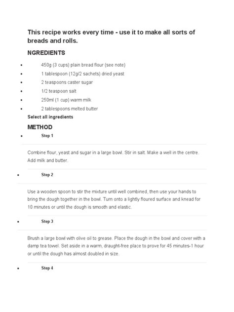 Image result for Basic Bread Dough