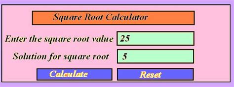 Image result for Square Root Value Calculator