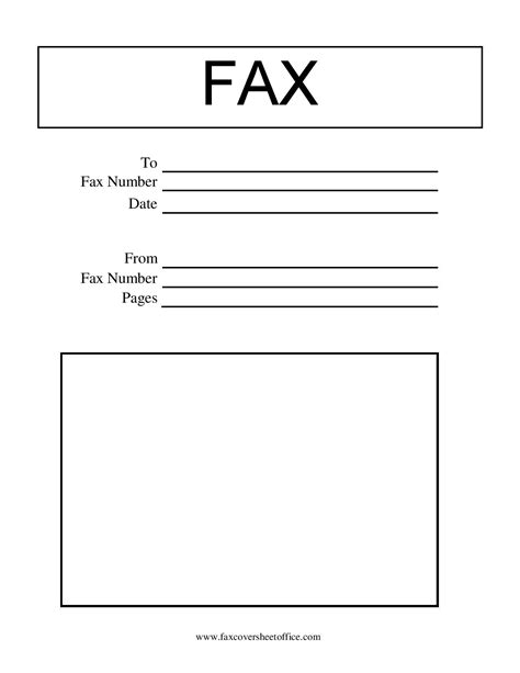 Image result for Basic Blank Fax Form