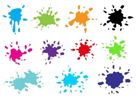 Image result for Colorful Paint Splatter Vector