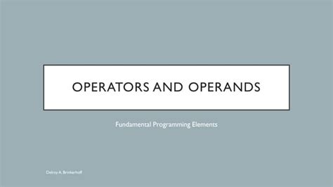 Image result for How to Say Operands