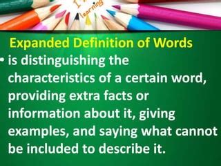 Image result for Giving Expanded Definitions of Words