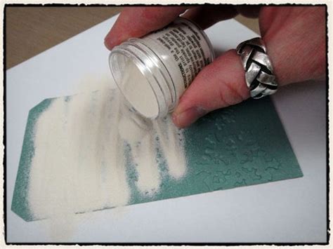 Image result for How to Use Embossing Powder with Embossing Folder