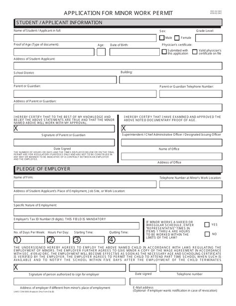 Image result for Work Permit Ohio