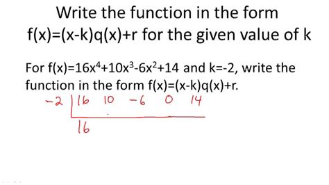 Image result for Polynomial Synthetic Division Examples
