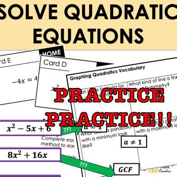 Image result for Quadratics Problem Solving