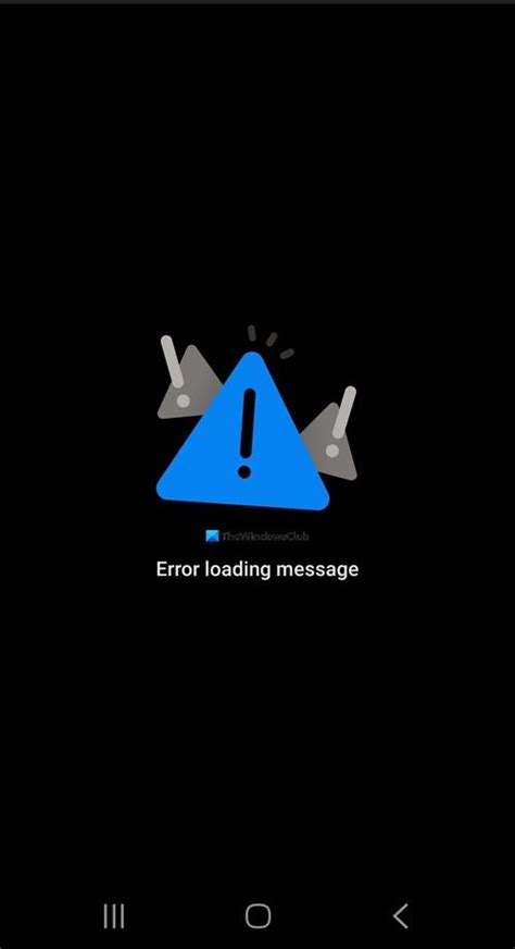 Image result for Error Loading Text Message