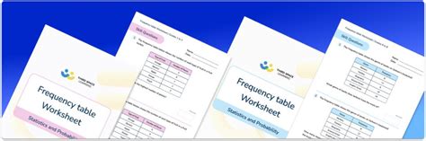 Image result for Frequency Table Worksheet