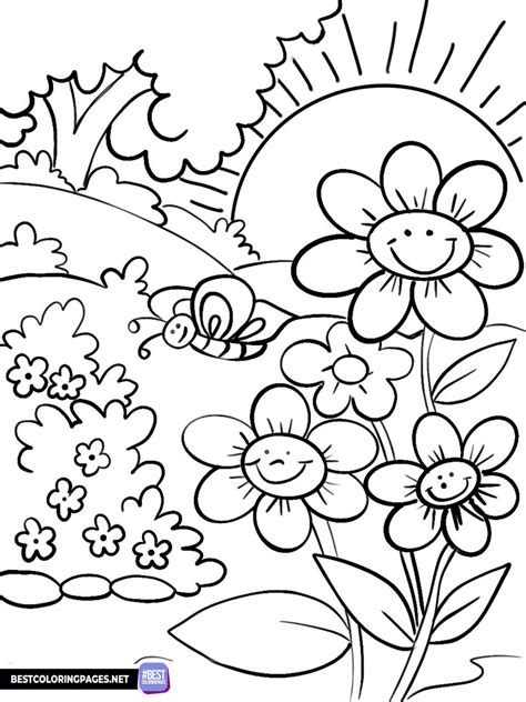 Image result for Spring Coloring Pages Printable