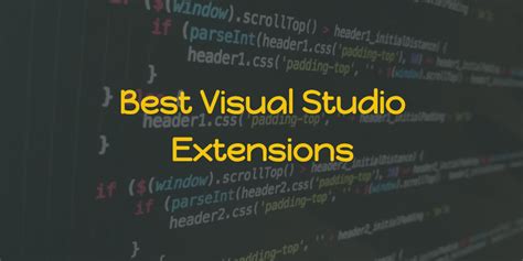 Image result for Visual Studio Recommended Extensions