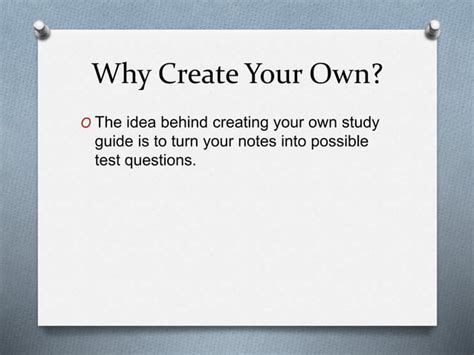 Image result for Create Your Own Study Guide