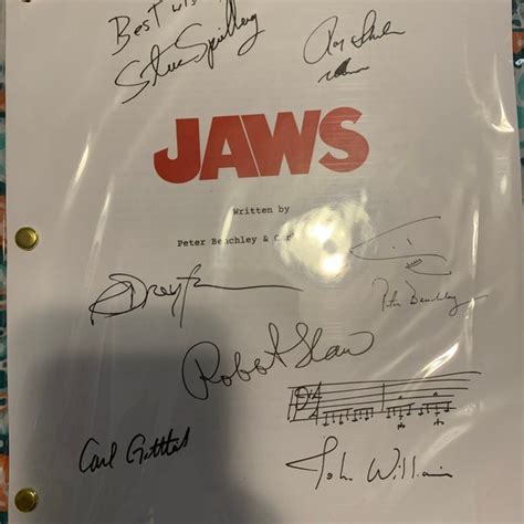Image result for Writing Jaws Script