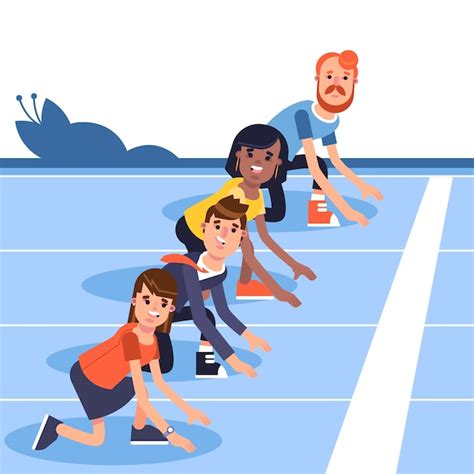 Image result for StartingLine Cartoon